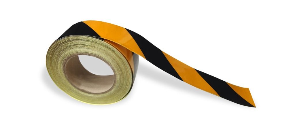 REFLECTING STICKER WARNING 2" X 45 MTRS - Reflective Adhesive Warning ...