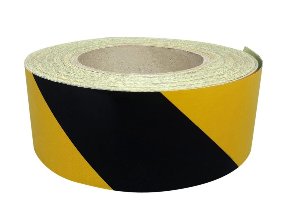 REFLECTING STICKER WARNING 2" X 45 MTRS - Reflective Adhesive Warning ...