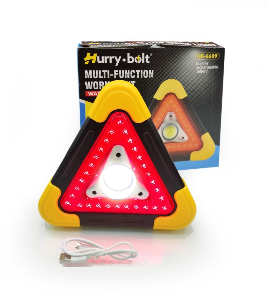 Triangle Emergency Warning Portable Solar/Rechargable Light - AAA Safe