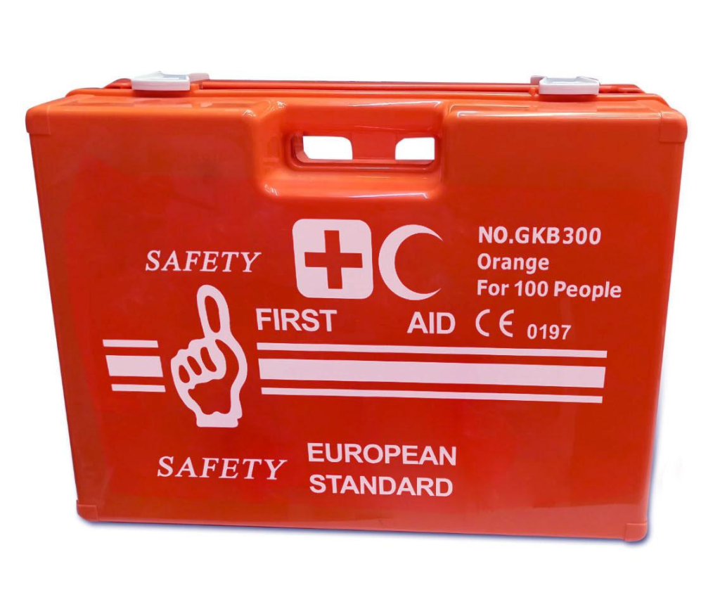FIRST AID KIT 100 PERSON ORANGE BOX - Medicine Organizer, Indoor ...
