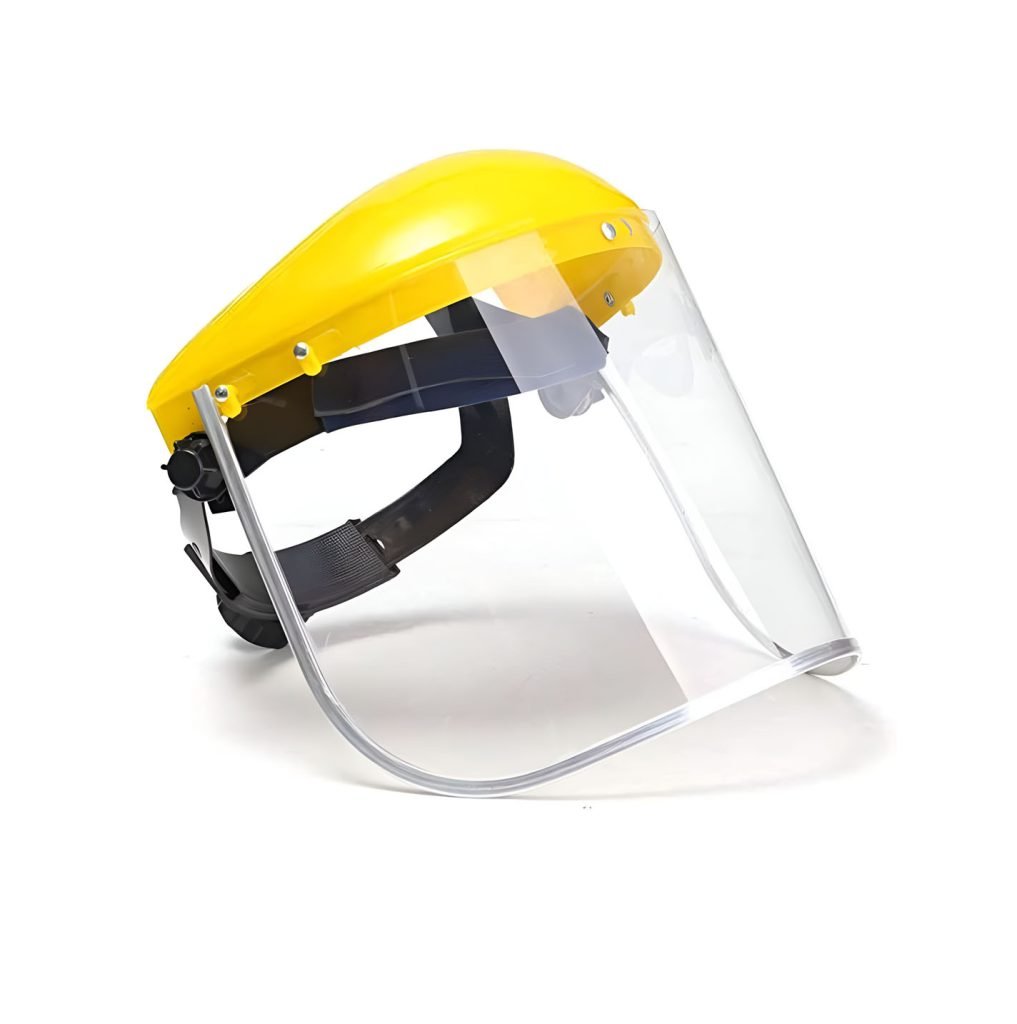 Yellow Face Shield: Enhanced Visibility & Full-Face Protection - AAA Safe