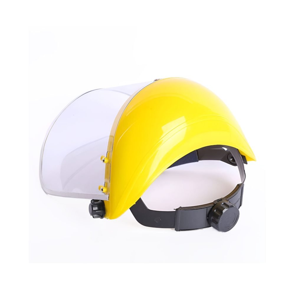 Yellow Face Shield: Enhanced Visibility & Full-Face Protection - AAA Safe