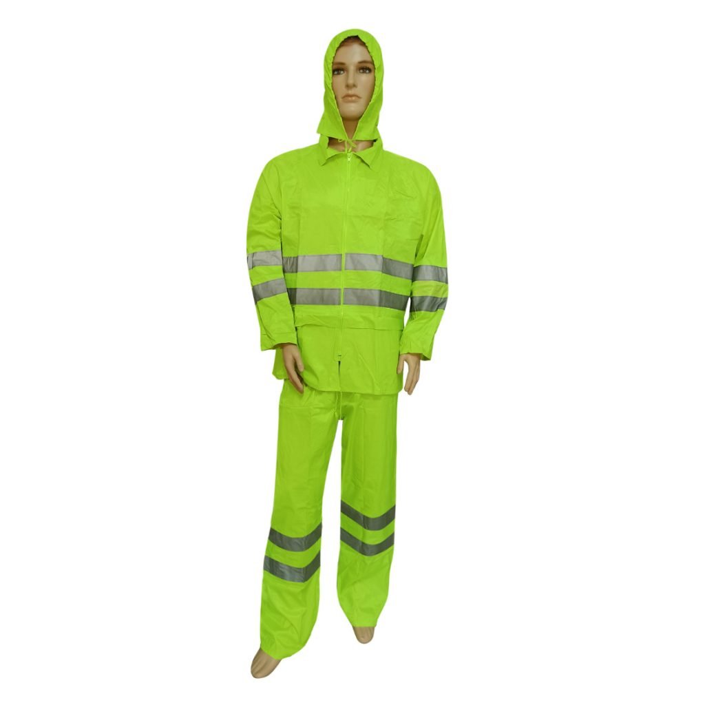 AAA RAINSUIT HI-VISIBILITY - RST-03 - 170 TC TAFETTA FABRIC MATERIAL ...