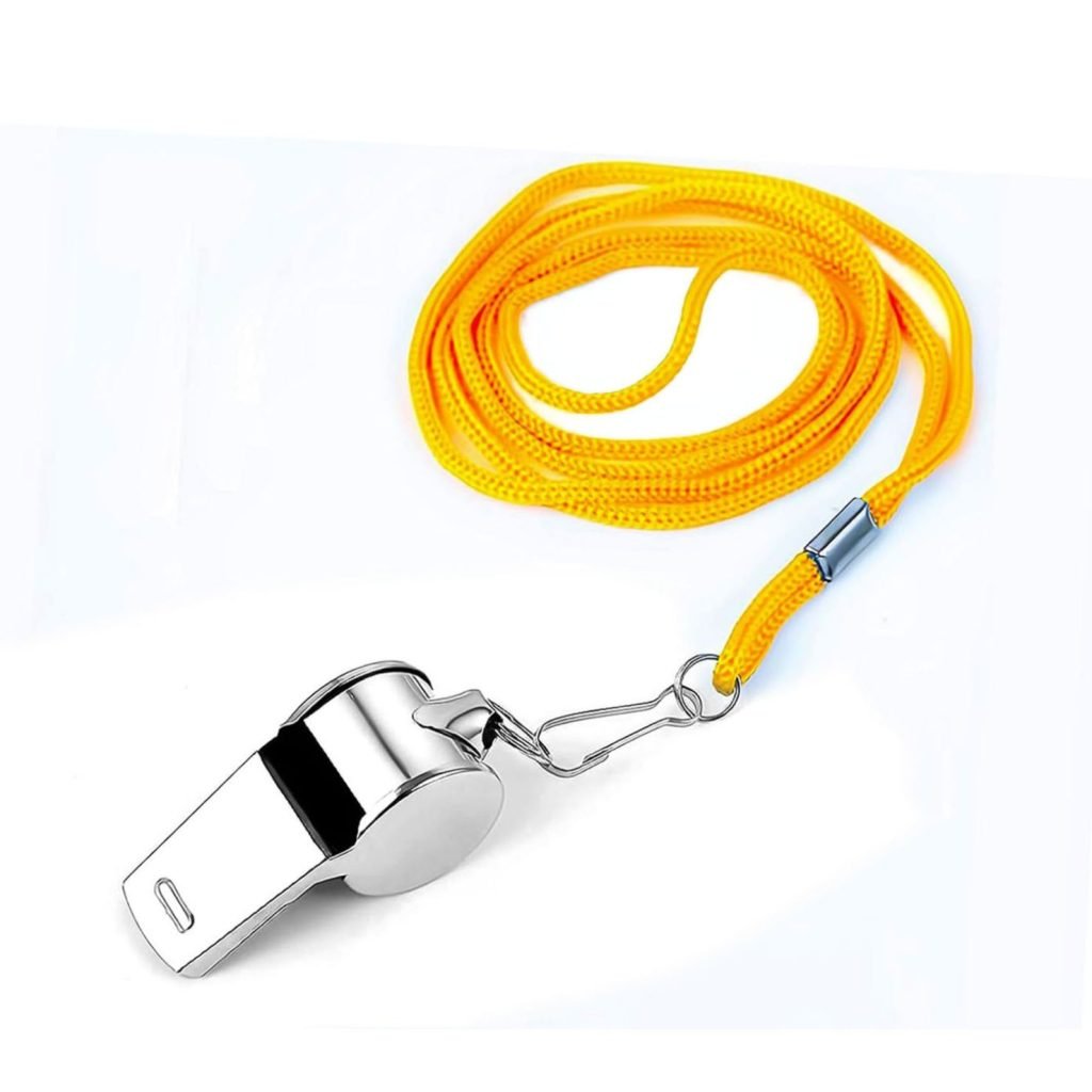 STEEL WHISTLE SMALL - STAINLESS STEEL SUPER LOUD SPORTS WHISTLE - AAA Safe